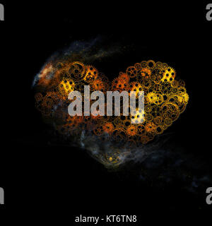 Human heart , gears arrangement shape of Human heart Stock Photo - Alamy