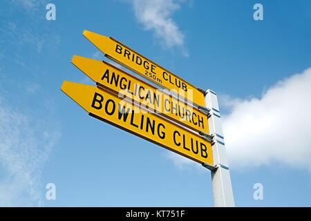 Street Sign the Direction Way to Facts versus Myths Stock Photo - Alamy