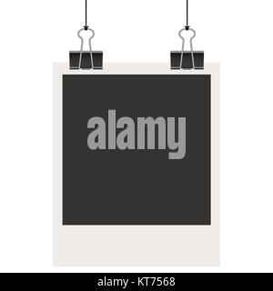 old photo with binder clips Stock Photo - Alamy