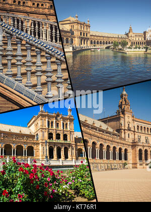 collage of sevilla andalucia spain Stock Photo - Alamy