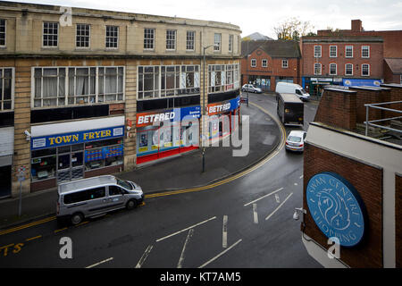 kidderminster town centre shopping high street worcestershire england ...