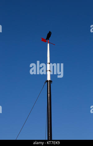 mast with stylized bird and wind vane Stock Photo - Alamy