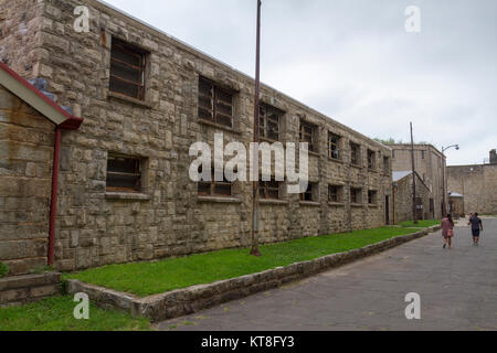 Death Row (Cell block 15) cells inside the Eastern State Penitentiary ...