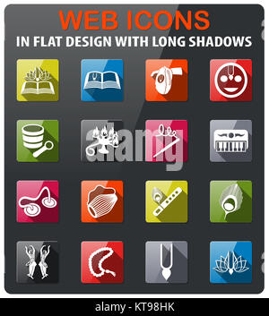 hare krishna icon set Stock Photo - Alamy