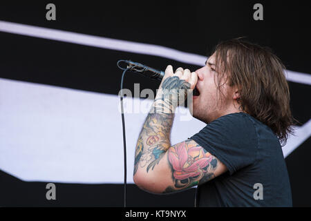 The American hardcore punk band Beartooth performs a live concert at ...