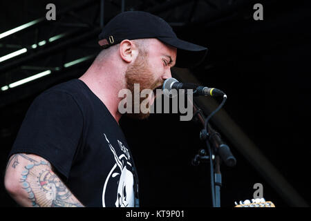 The American hardcore punk band Beartooth performs a live concert at ...