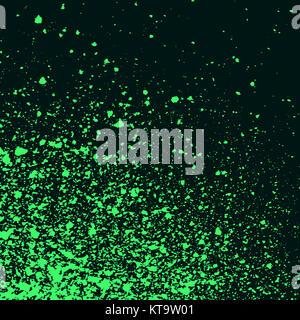 Abstract illustration of neon green short lines against black ...