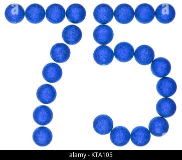 Number 75 (number seventy-five) Anniversary celebration design with a ...