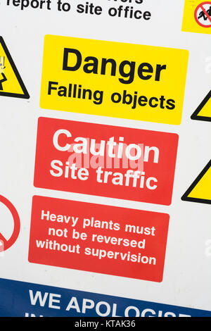 Risk of falling objects sign Stock Photo - Alamy
