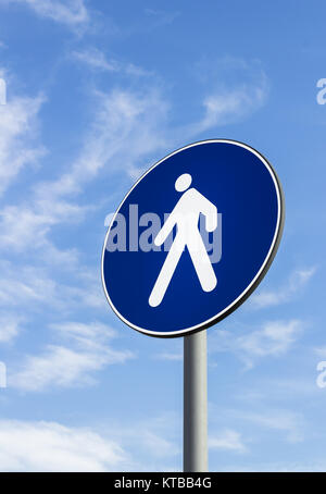 Pedestrians only road sign Stock Photo - Alamy