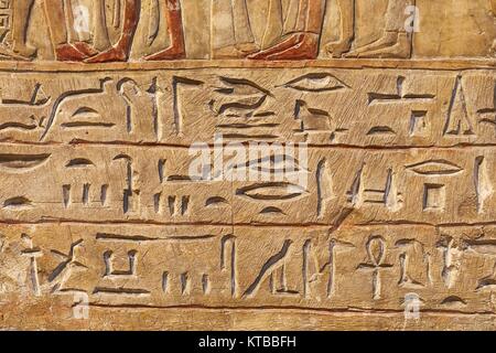 Ancient Egyptian script Stock Photo - Alamy