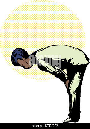 Praying Muslim man. Hand drawn watercolor illustration, isolated on ...