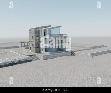 architect's house in the open corridor Stock Photo - Alamy