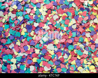 Shredded colorful paper confetti background. Different color small ...