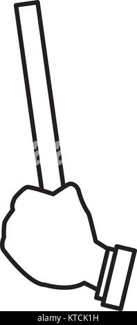 Teacher teaching with a stick vector icon isolated on transparent ...