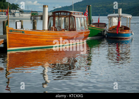 Steam launches on Windermere Stock Photo - Alamy