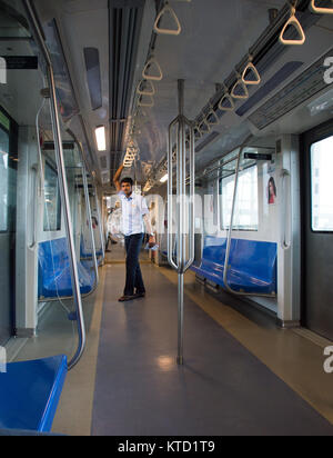 Chennai Metro Rail interior and platforms Stock Photo - Alamy