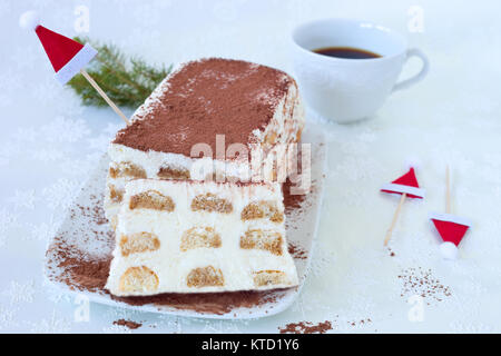 Christmas Tiramisu Semifreddo Stock Photo - Alamy