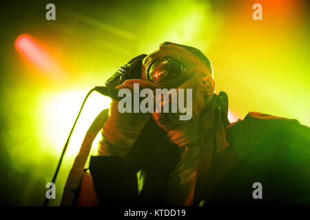 The Canadian industrial music group Skinny Puppy performs a live ...