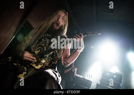 The American deathcore band Suicide Silence performs a live concert at ...