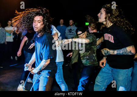 The American hardcore punk band Trash Talk performs a live concert at ...