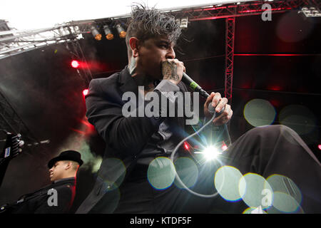 The American heavy metal band Upon a Burning Body performs a live ...