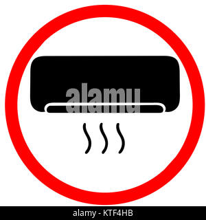 No air conditioning symbol icon Stock Photo - Alamy