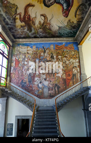 Mural, El Castillo de Chapultepec (Chapultepec Castle), Chapultepec ...