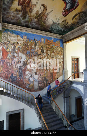 Mural, El Castillo de Chapultepec (Chapultepec Castle), Chapultepec ...