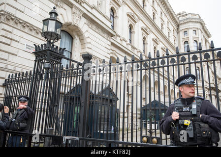Road sign for Downing Street in postcode SW1, City of Westminster Stock ...
