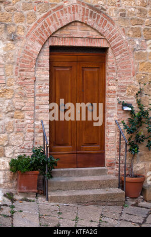 Monticchiello - Medieval village near Pienza . Tuscany. Italy Stock ...