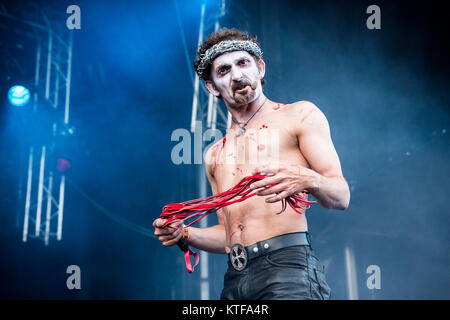 The English heavy metal band Hell performs live concert at the Stock ...