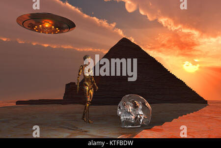 A Crystal Skull & Ancient Aliens Stock Photo - Alamy