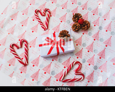 gift order composition holidays wooden background Stock Photo - Alamy