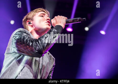 The Finnish pop singer, songwriter and dancer Isac Elliot performs a ...