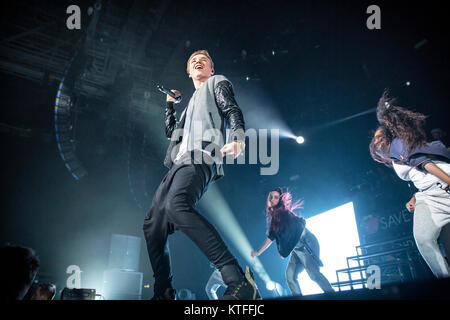 The Finnish pop singer, songwriter and dancer Isac Elliot performs a ...