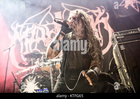 The Swedish black metal band Marduk performs live concert at the Danish ...
