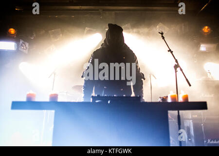 The Canadian black metal band Panzerfaust performs a live concert at ...