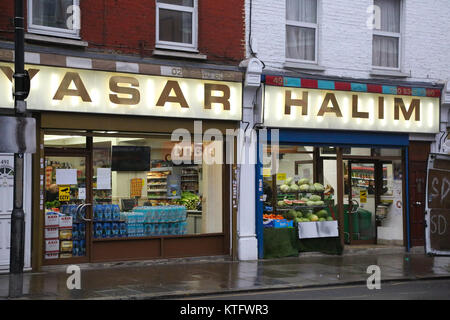 Yasar Halim, a Turkish shop in Harringay Green Lanes, North London ...