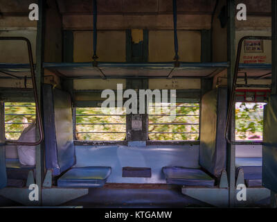 Inside compartment of passenger train in India Stock Photo - Alamy