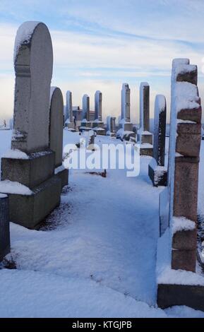 Trinity Cemetery after Snow Fall, Errol Street, Aberdeen, North East ...