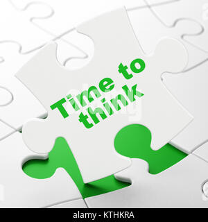 Timeline concept: Time To Think on computer keyboard background Stock ...