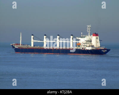 The cargo ship Atlas Amelia (IMO 9128441) departs the Port of Rotterdam ...
