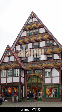 This image captures a scene from Bad Oeynhausen, a spa town in Germany ...