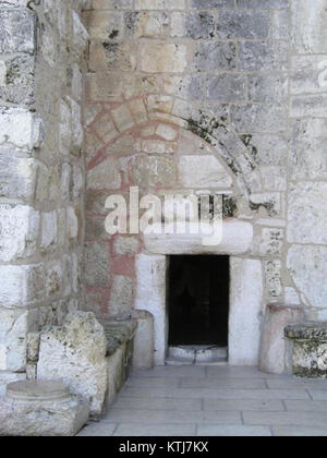 A photograph of the Church of the Nativity in Bethlehem, one of the ...