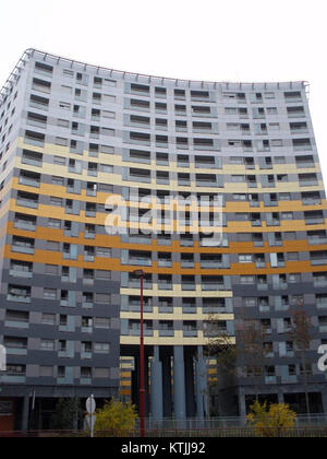 The Beurko Berria residential buildings in Baracaldo, Spain, are a ...