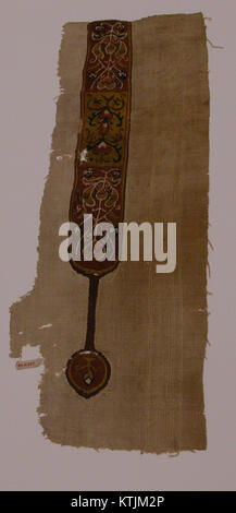 This band with a vegetal motif is a historical textile from the ...