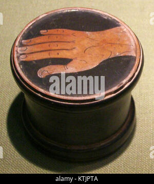 A pyxis, an ancient cylindrical container, from LACMA's collection ...