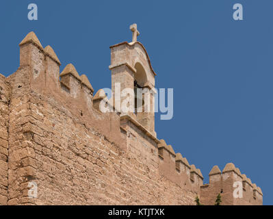 The bell gable of the Alcazaba in Almeria, Spain, is a notable feature ...