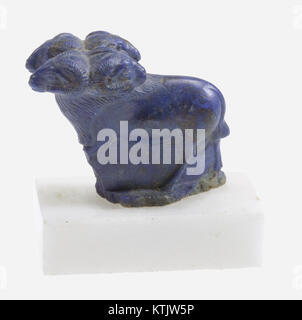 This sculpture depicts Banebdjed, an ancient Egyptian deity, with four ...